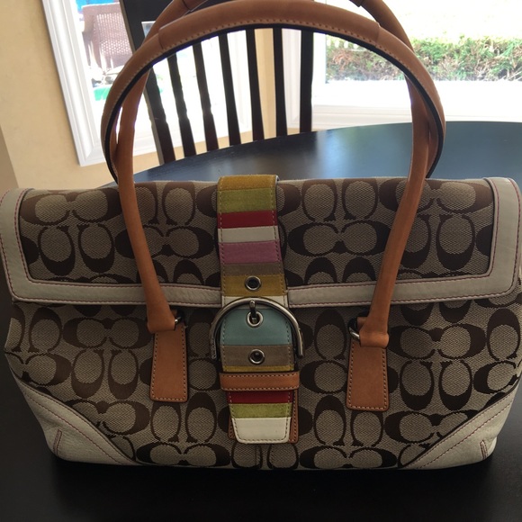 Coach | Bags | Coach Limited Edition Signature Handbag | Poshmark